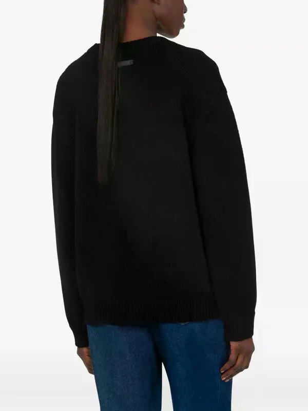 Moschino Embroidered Wool Sweater