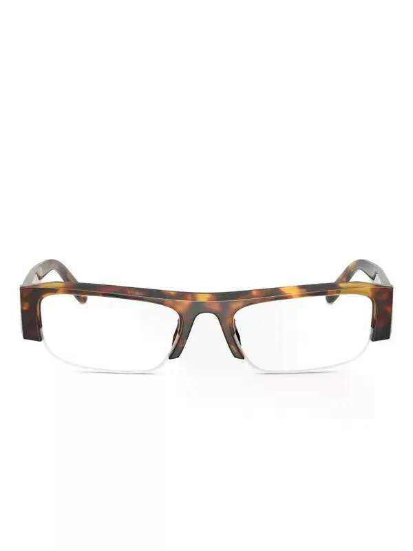 Miu Miu Geometric-frame Glasses - Green