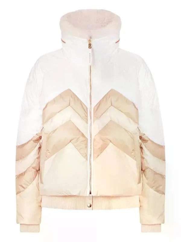 Bogner Chevron-pattern Quilted Ski Jacket - White