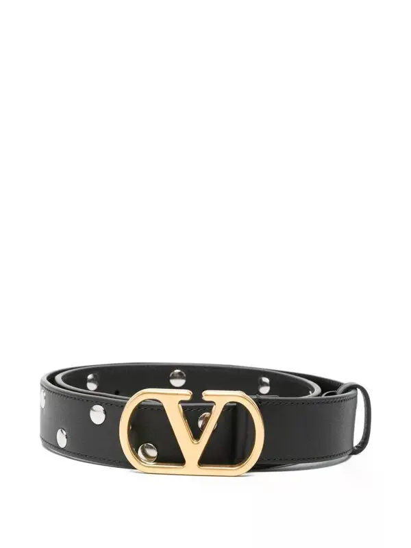 Valentino Garavani Vlogo Signature Belt - Black