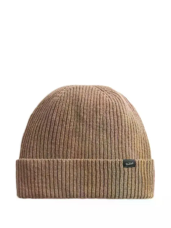 Woolrich Ribbed Knit Beanie - Brown