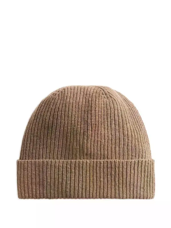 Woolrich Ribbed Knit Beanie - Brown