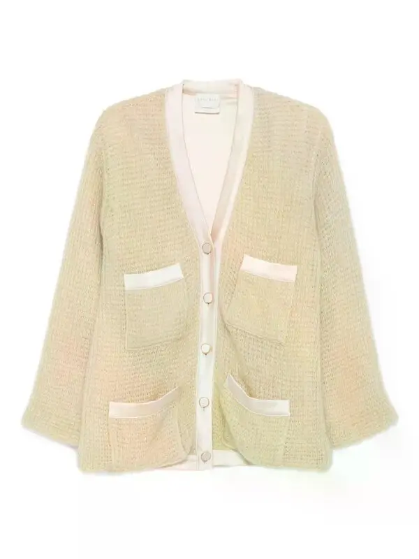 FORTE_FORTE Waffle-knit Cardigan