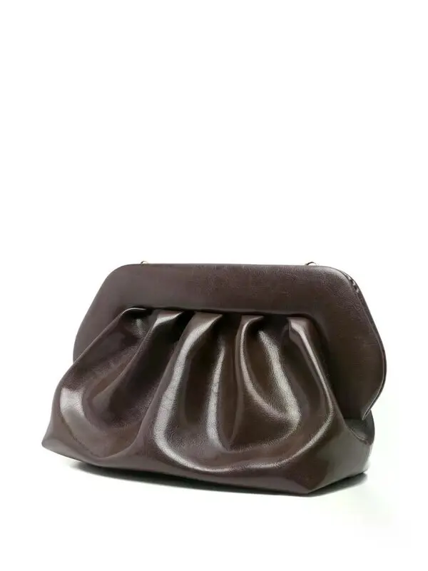 THEMOIRE Gathered Clutch - Brown