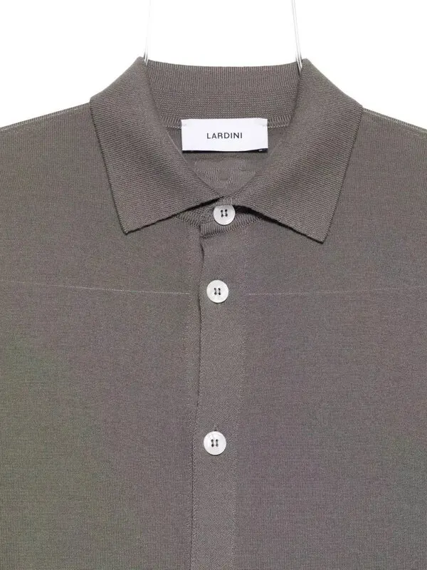 LARDINI Buttoned Wool Cardigan - Grey