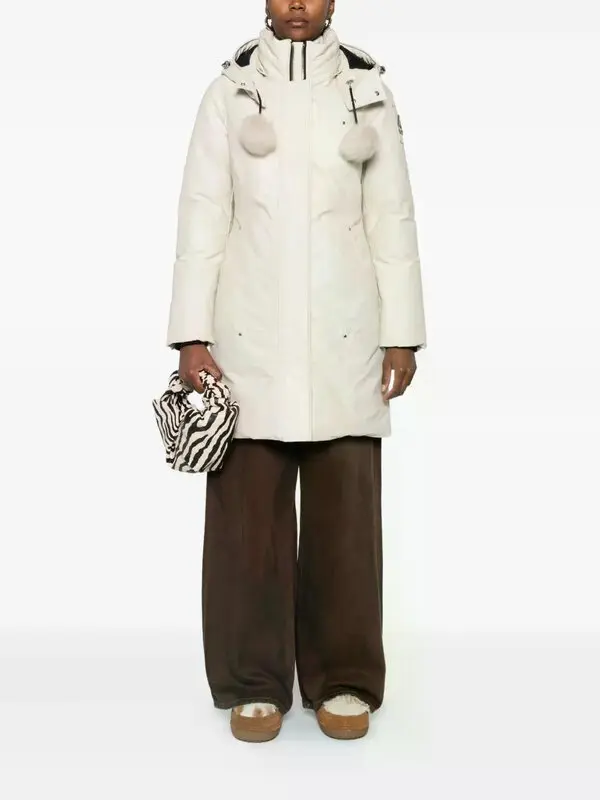 Moose Knuckles Pompom-detail Hooded Coat