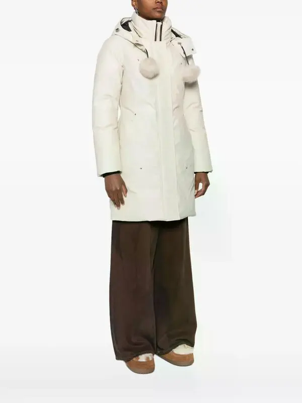 Moose Knuckles Pompom-detail Hooded Coat
