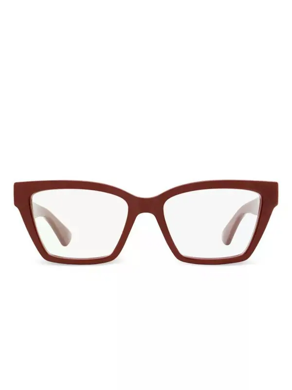 Gucci Square Frame Glasses - Red