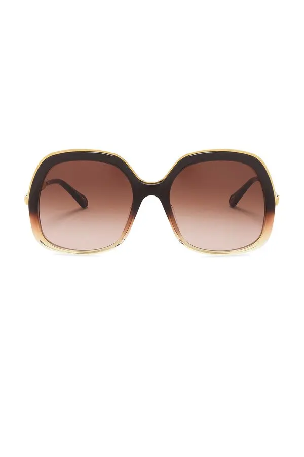 Chloé Leia Sunglasses - Brown & Gold