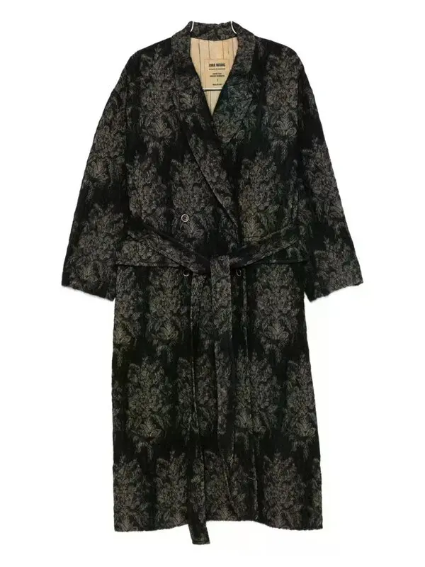 UMA WANG Floral-pattern Belted Coat