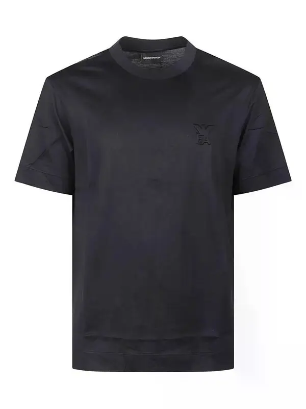 Emporio Armani Eagle-logo T-shirt - Blue