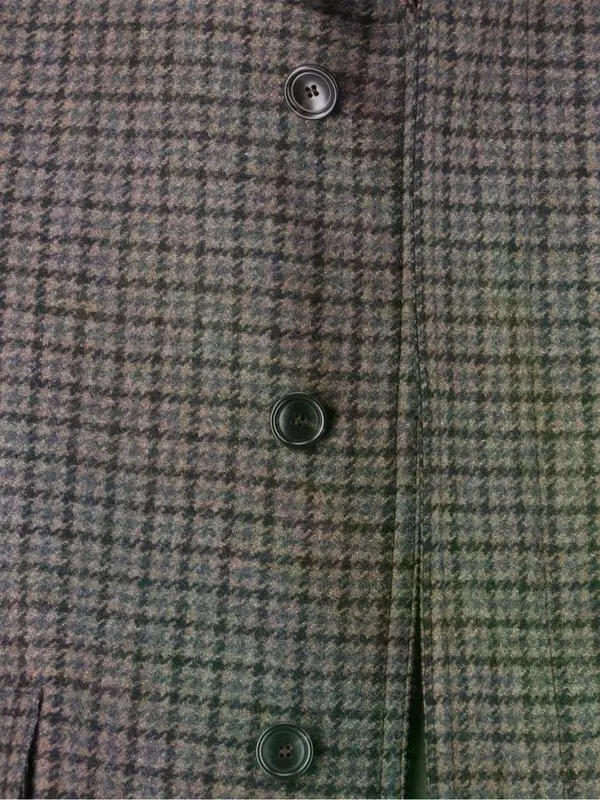 Tagliatore Check Buttoned Coat