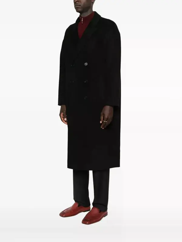 AMARANTO Notched-lapel Double-breasted Coat