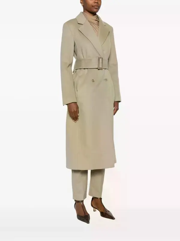 Patrizia Pepe Belted Double-breasted Coat