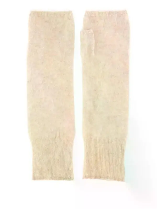 OLIVER LATTUGHI Fingerless Gloves - Neutrals