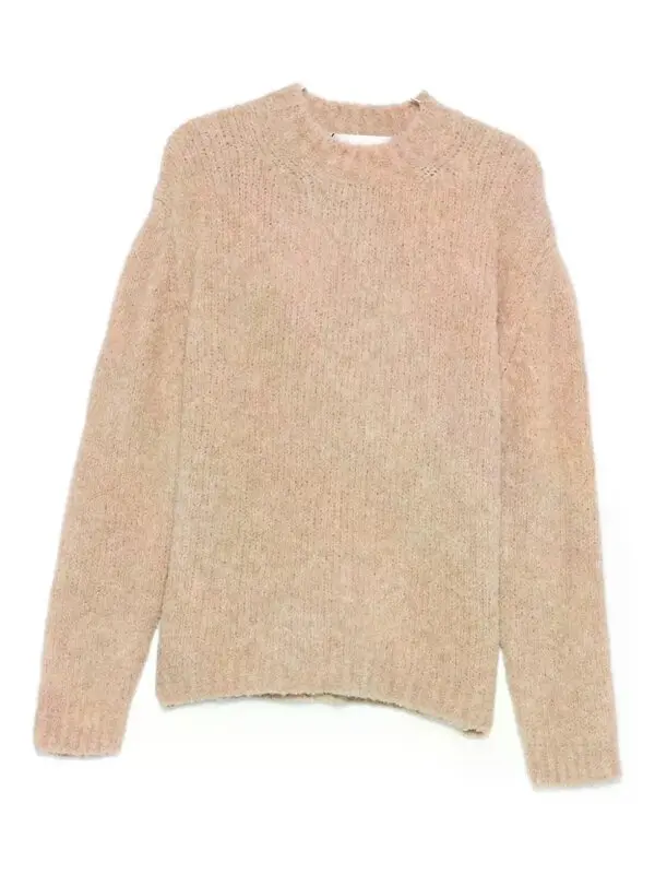 AMARANTO Crew-neck Long-sleeve Sweater