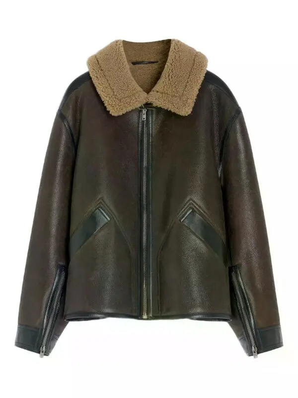 LEMAIRE Shearling-trim Jacket