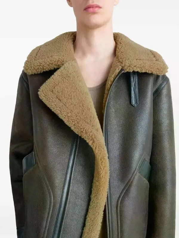 LEMAIRE Shearling-trim Jacket