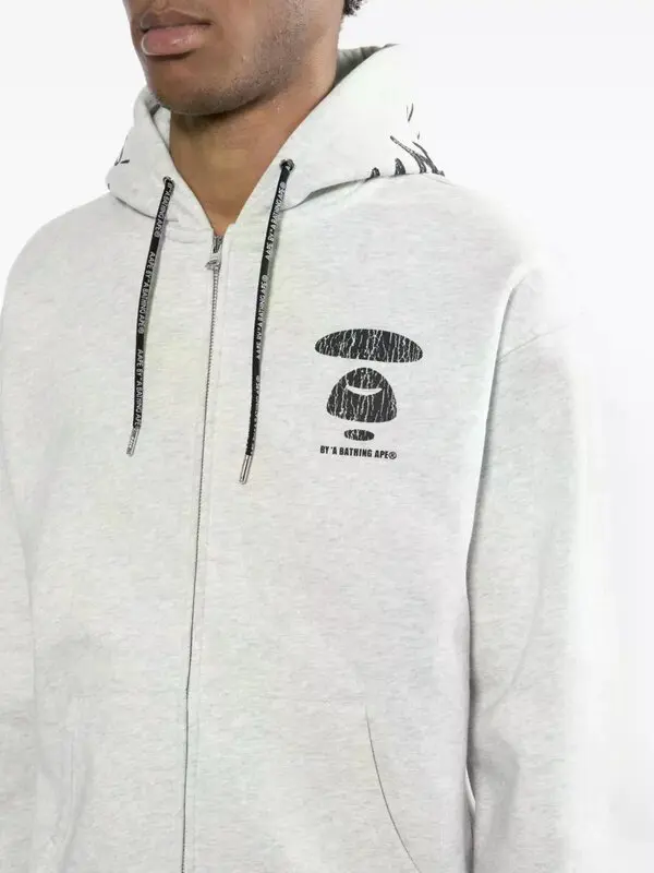AAPE BY *A BATHING APE Logo-printed Zip Hoodie
