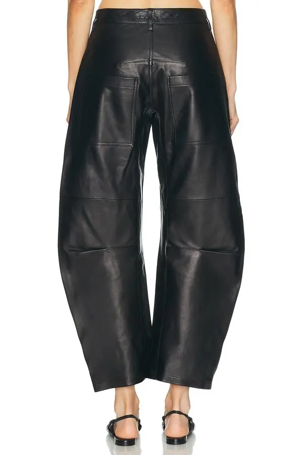 NILI LOTAN Shon Leather Pant - Midnight