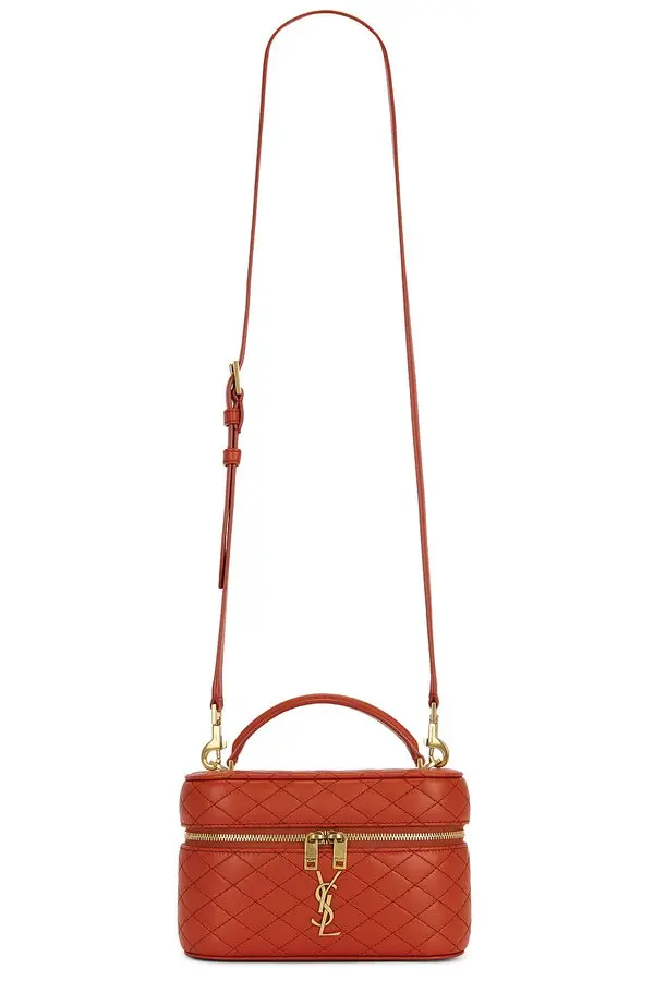 Saint Laurent Gaby Vanity Bag - Dark Mandarin