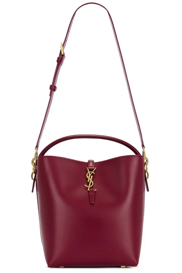 Saint Laurent Le 37 Bucket Bag - Spicy Cherry