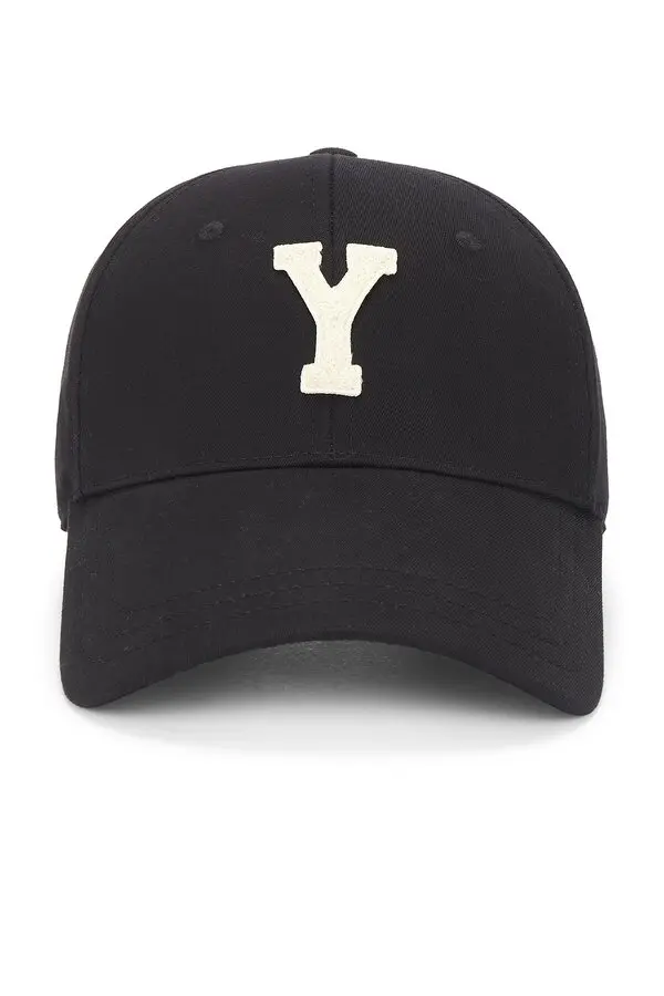 Saint Laurent College Y Cap - Black & Ivory