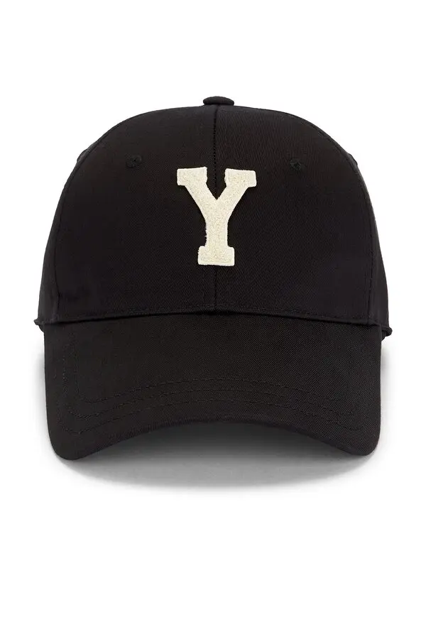 Saint Laurent Baseball Hat - Black & Ivory