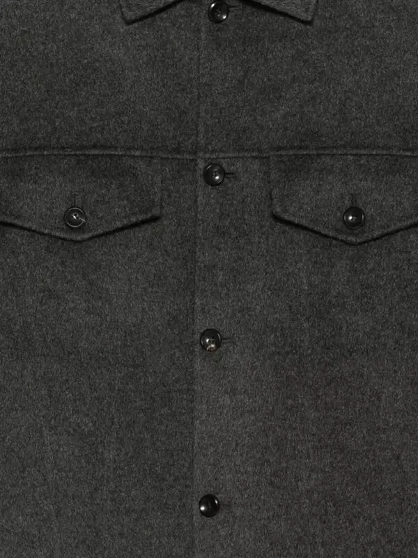 Attachment Buttoned-pocket Jacket - Grey