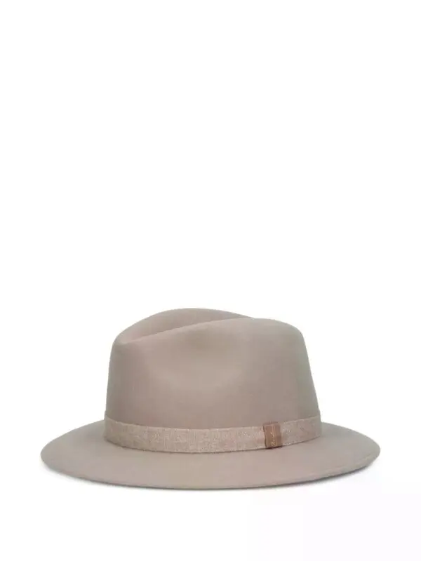 Borsalino Country Logo-detail Hat - Neutrals