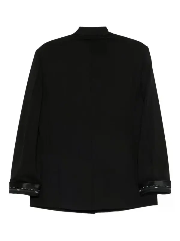 MSGM Buttoned Embellished-cuff Jacket