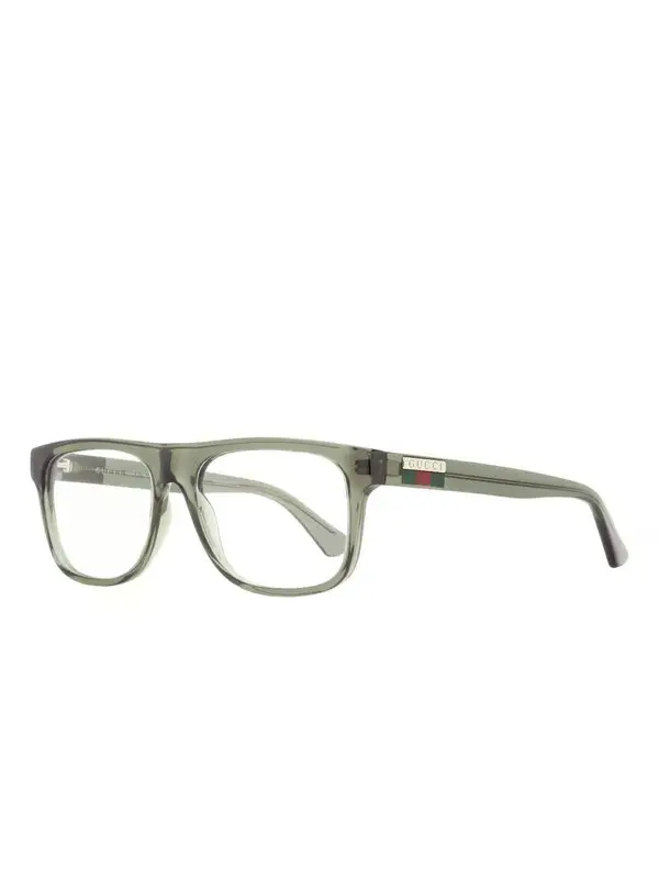 Gucci Rectangular Logo Glasses - Grey
