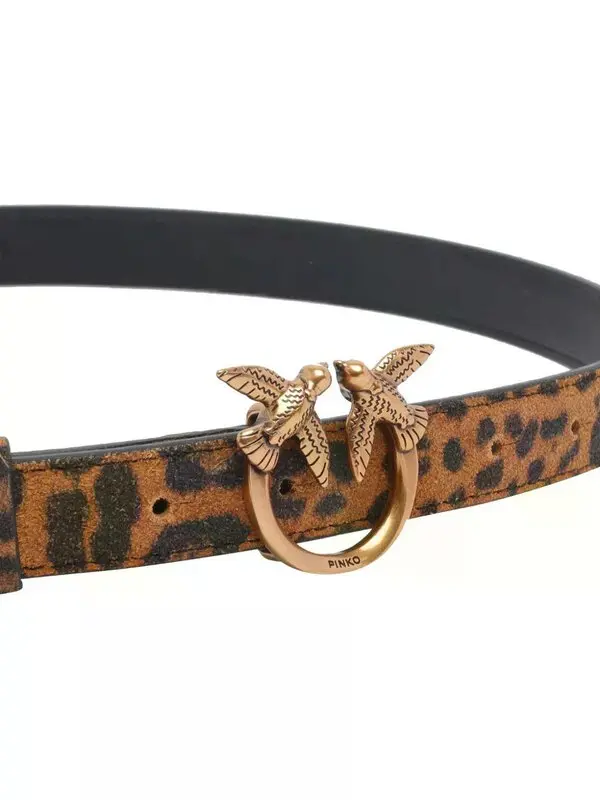 Pinko Leopard-print Belt - Brown