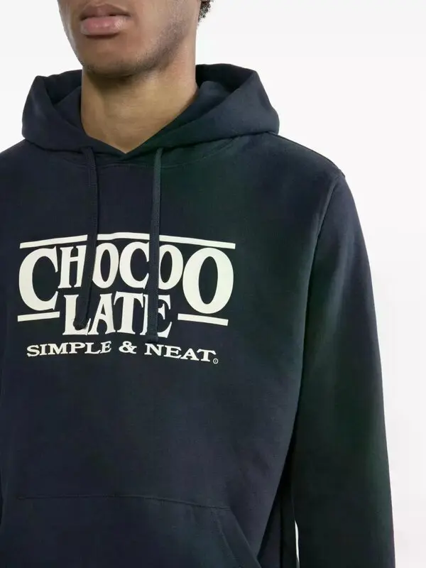 CHOCOOLATE Logo-embossed Hoodie - Blue