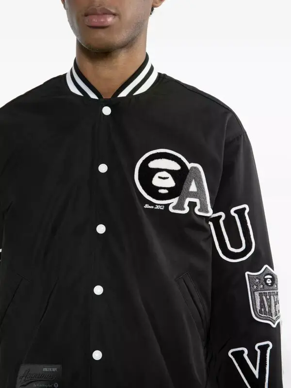 AAPE BY *A BATHING APE Logo-embroidered Jacket - Black