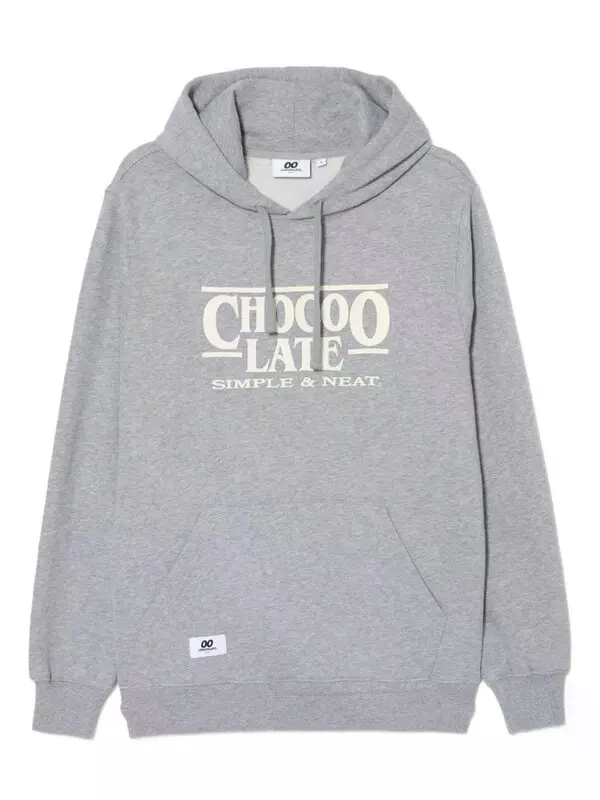 CHOCOOLATE Logo-embossed Hoodie - Grey