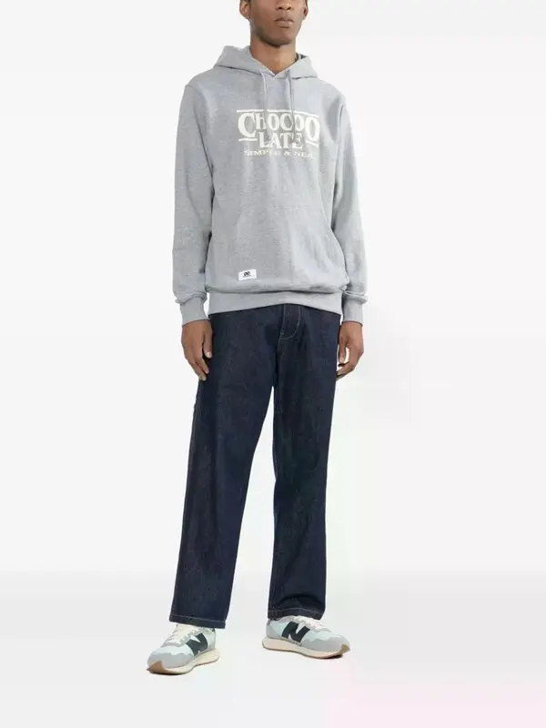 CHOCOOLATE Logo-embossed Hoodie - Grey