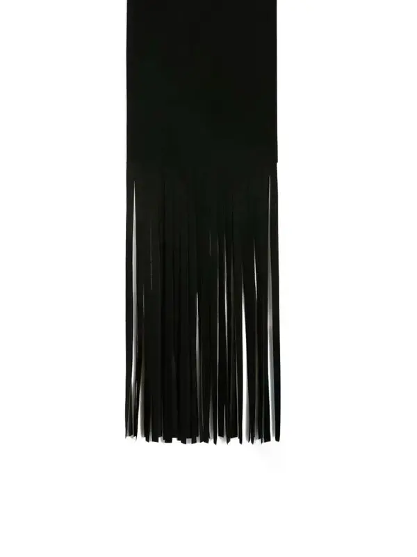 Sportmax Fringed Wool Scarf