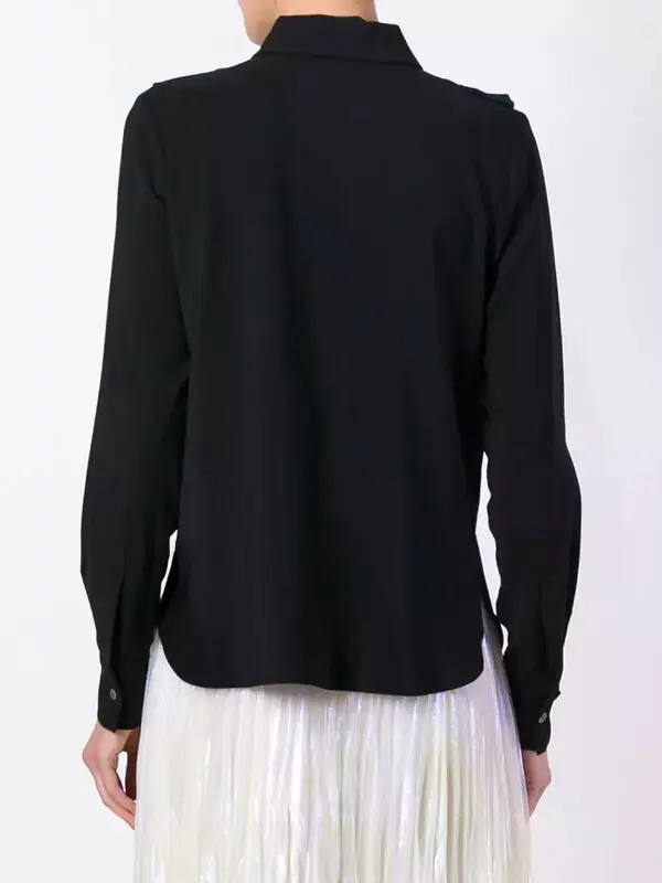 Maison Kitsuné Ruffled Panel Shirt
