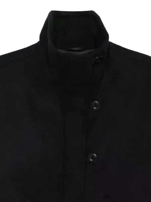 Emporio Armani High-neck Buttoned Coat