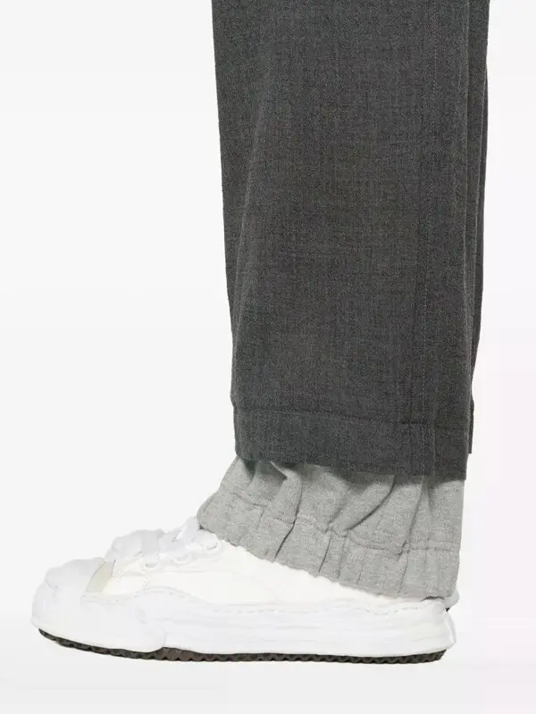 Mihara Yasuhiro Paneled Trousers With Cuffed Hem