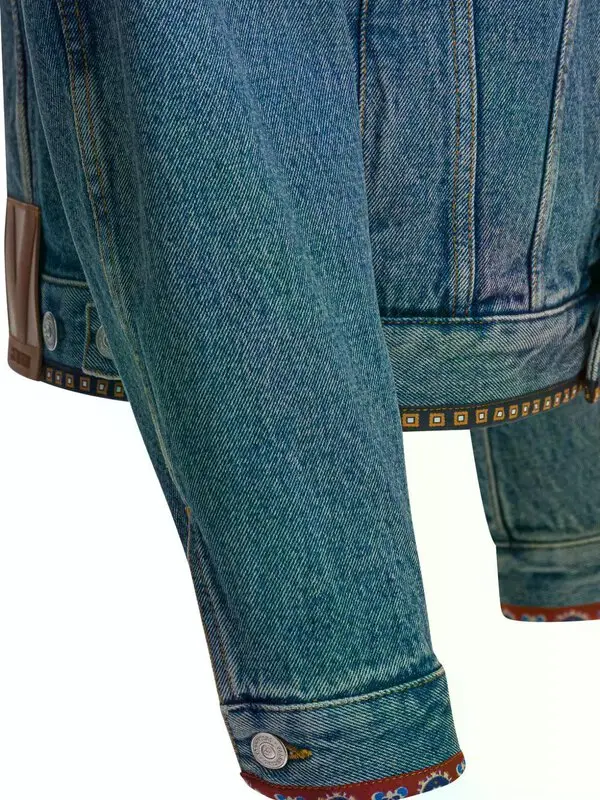 Valentino Garavani Beaded-embroidery Denim Jacket