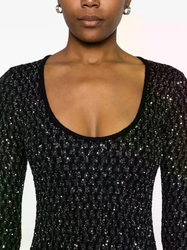 Patrizia Pepe Sequin-embellished Mini Dress