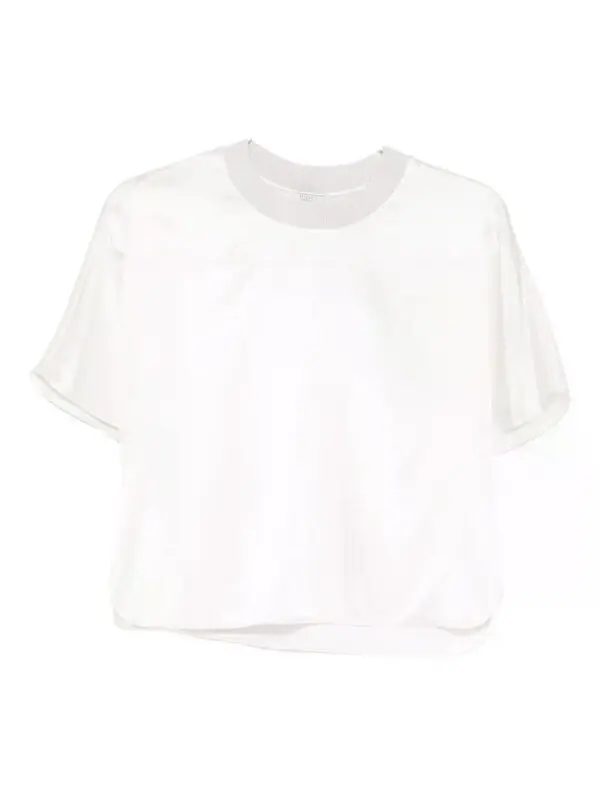 Peserico Round-neck Silk Blouse
