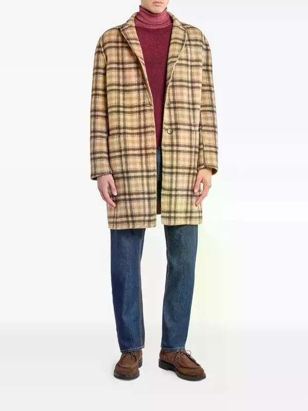 Etro Checked-pattern Reversible Coat
