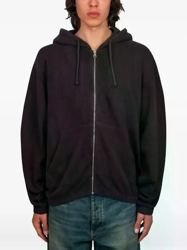 ANOTHER ASPECT Zip-front Cotton Hoodie