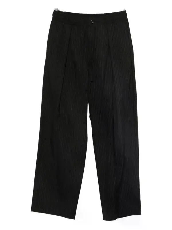 Attachment Pinstripe Trousers - Black