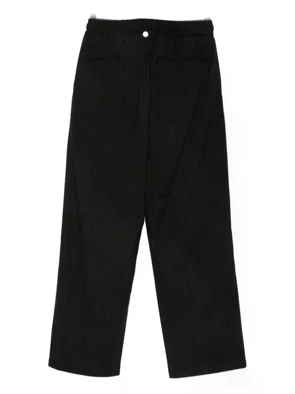 Attachment Pinstripe Trousers - Black