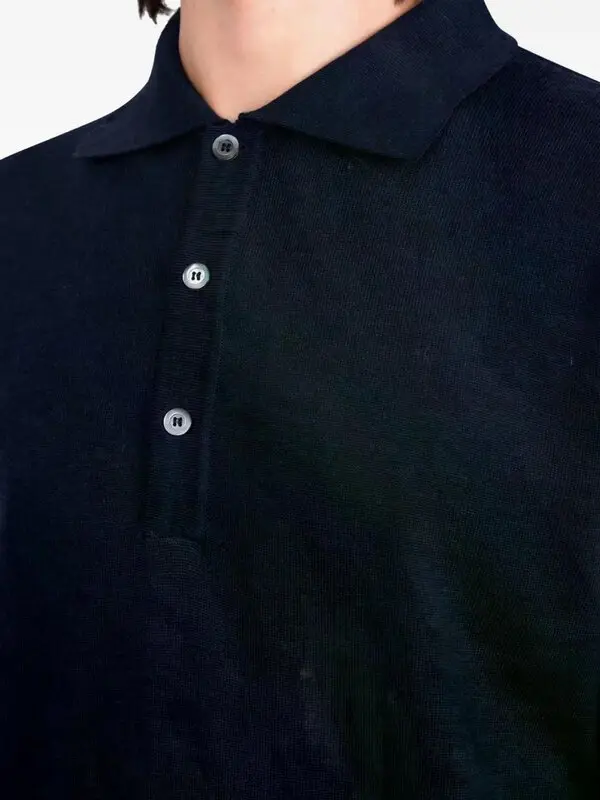 ANOTHER ASPECT Merino Wool Polo Shirt