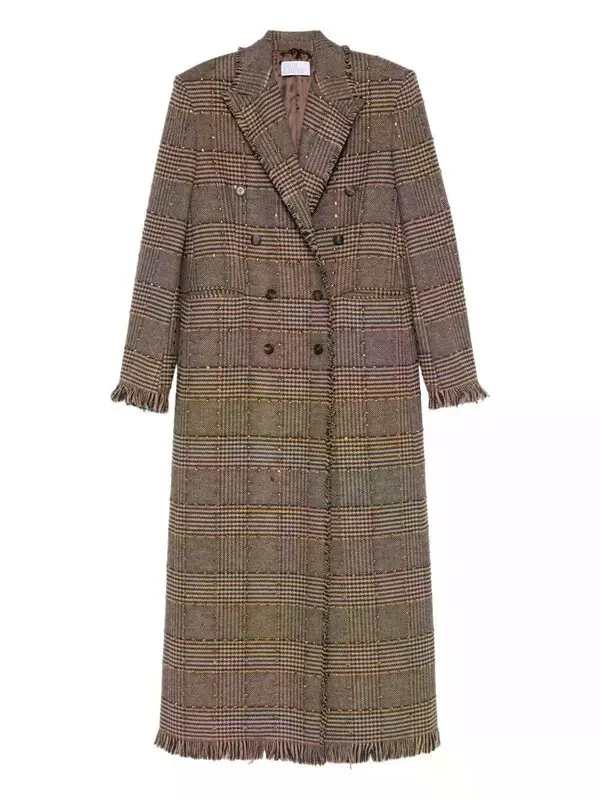 Giuseppe Di Morabito Check-pattern Double-breasted Coat